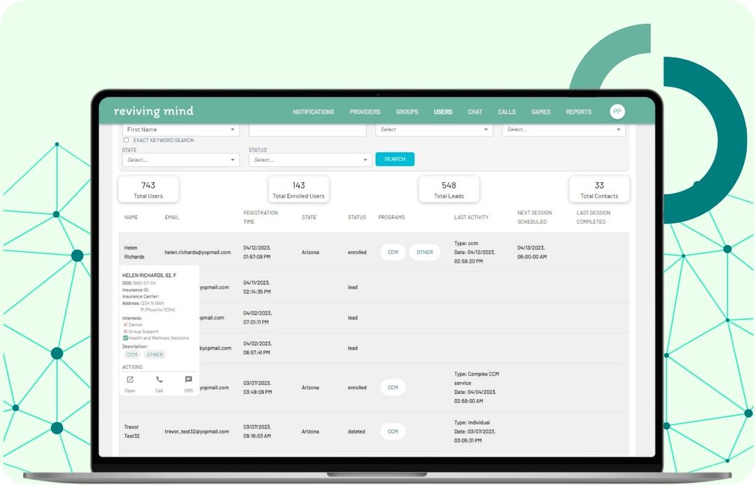 Reviving Mind: Collaborative Care Management Platform